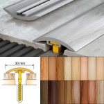 PVC door floor trim30mm Wide for wooden, laminate, carpet, vinyl or ...