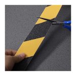 Non Slip Safety Tape High Traction Safe Abrasive Grit Grip Black/Yellow ...