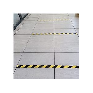 Hazard Tape Black and Yellow Warning Safety Tape, Caution Tape Roll ...